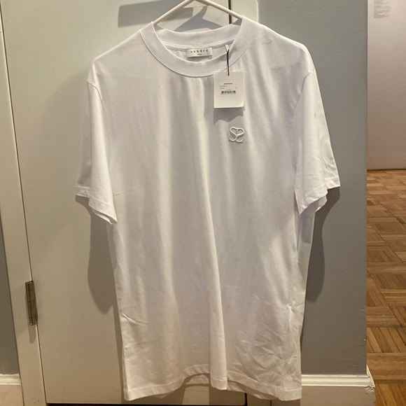 Sandro | Shirts | Sandro White Tee Ss | Poshmark
